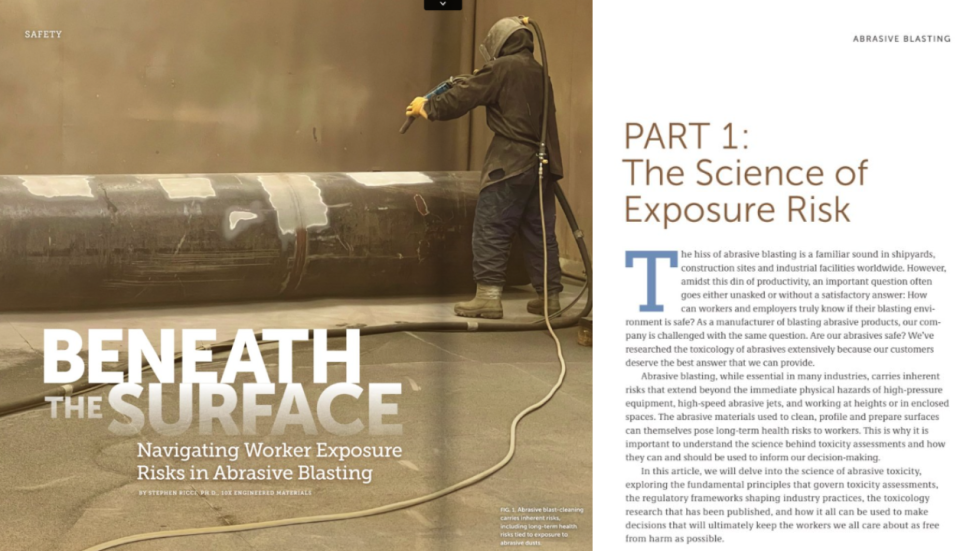 The Safest Blast Media - 10X Superoxalloy Abrasives